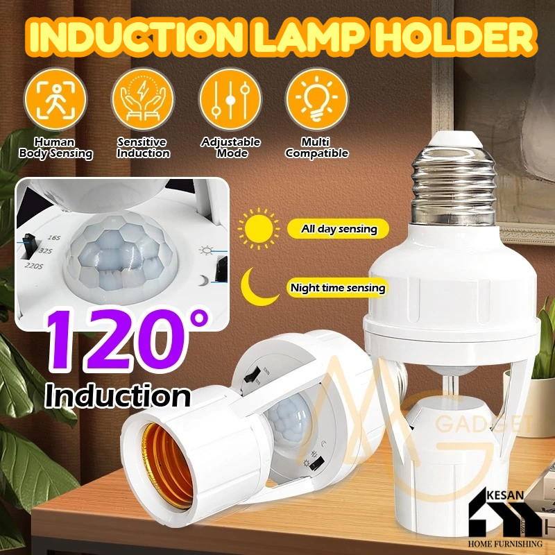 Led Bulb Switch Infrared Sensing Base Human Induction Motion Sensor ...