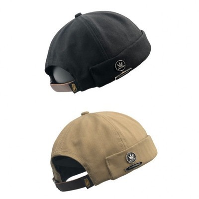 Beanie hat for men Retro Cotton Skullcap Adjustable Brimless Hats Hip ...