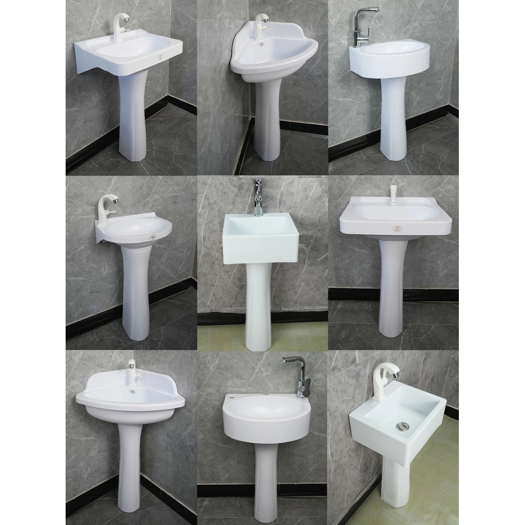 Freestanding Plastic Wash Basin Simple Wash Basin Floor-standing Small ...
