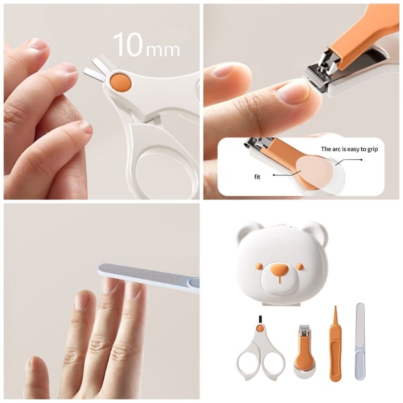 WIT Portable Baby Grooming Essential Tool Nails Trimmer Tweezer File ...