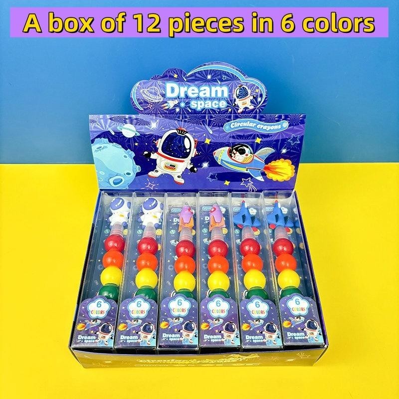 12-Color Ice Cream Crayons Cute Creative Crayons Color Splicing Bullet ...