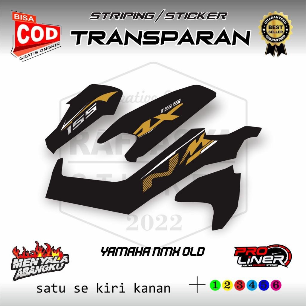 V4 stickers for the latest yamaha NMAX old simple custom trim | Shopee ...