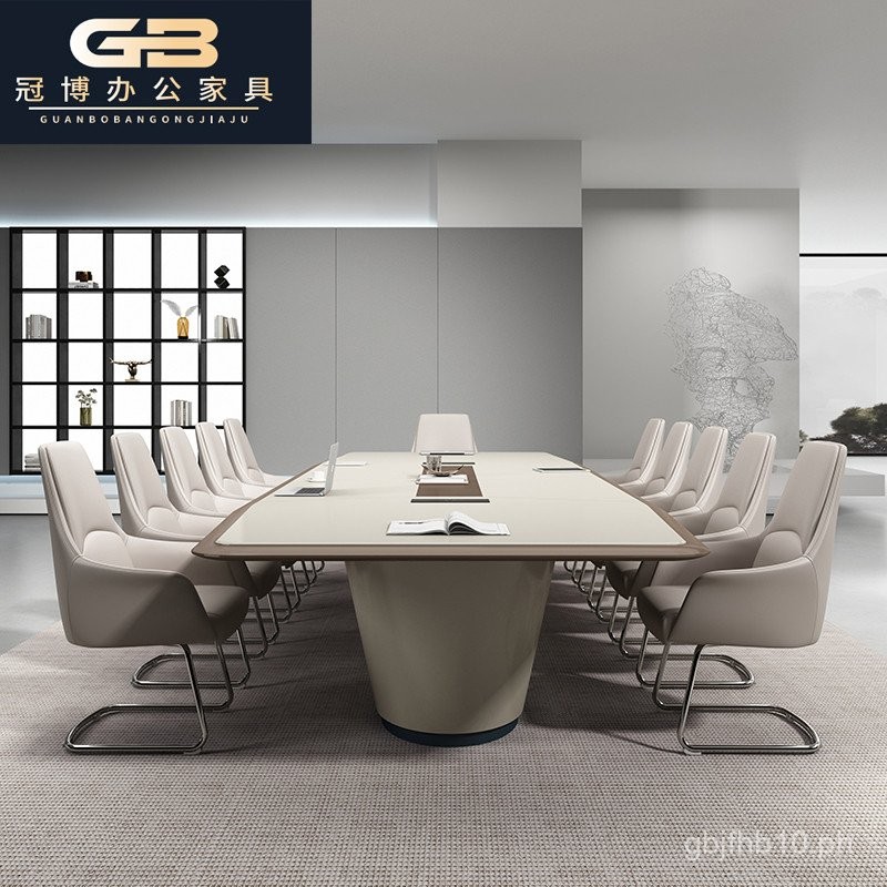 Painted Office Conference Table Long Desk High-end Simple Modern ...