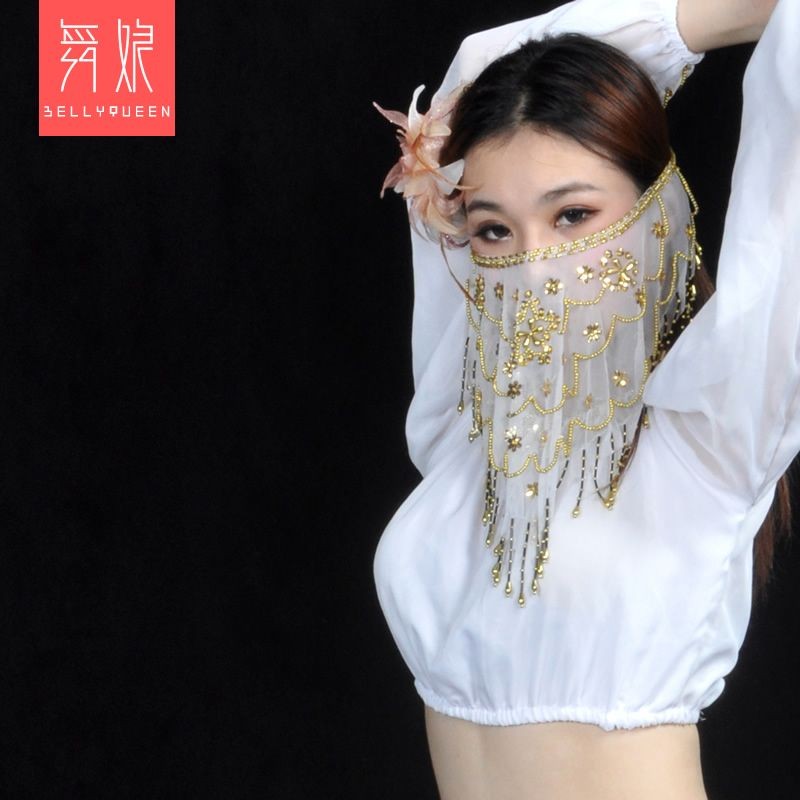 Dancer Plum Blossom Veil Belly Dance Head Dress Indian Dance舞娘 梅花片面纱 ...