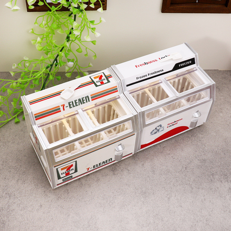 Doll House Children's Toys Miniature Mini Kitchen Freezer Refrigerator ...