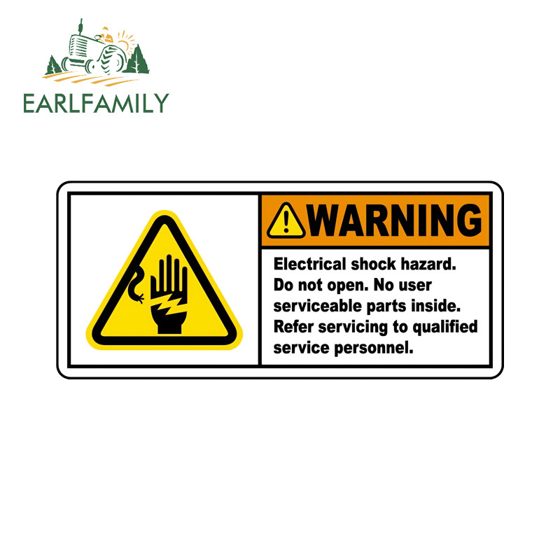 EARLFAMILY Warning Sticker Car Sticker Waterproof Motorcycle Racing ...
