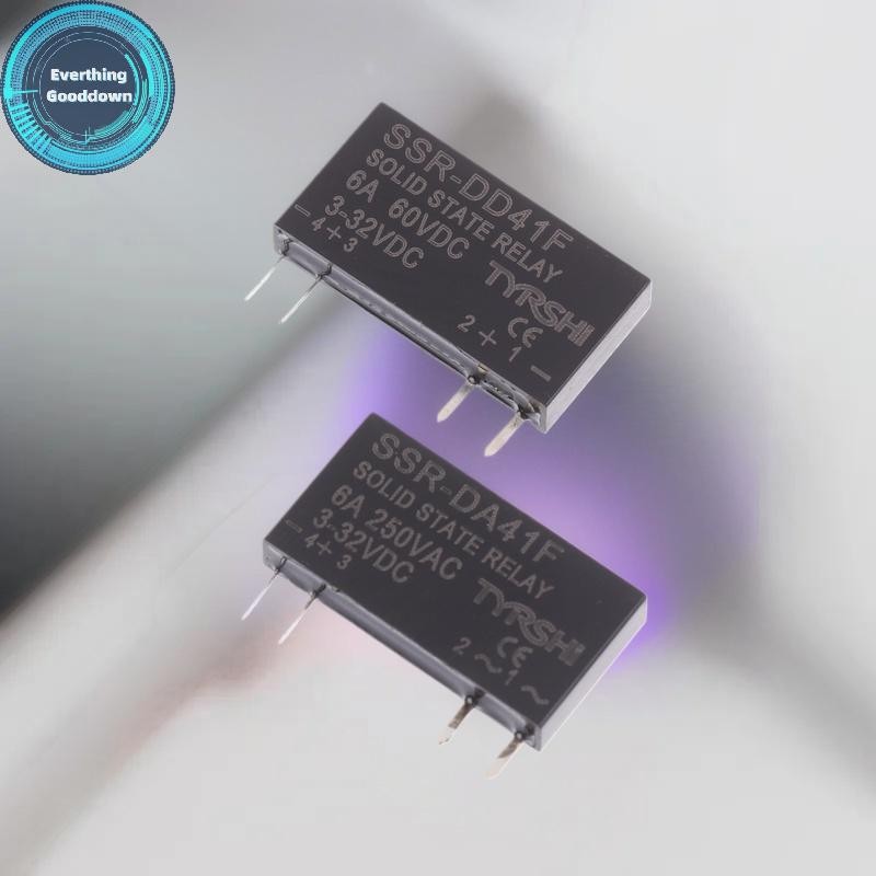EVERTHING SSR-41FDD/41FDA Solid State Relays DC To DC Slim Relay Module 3-32VDC 6A Mini Relay ...