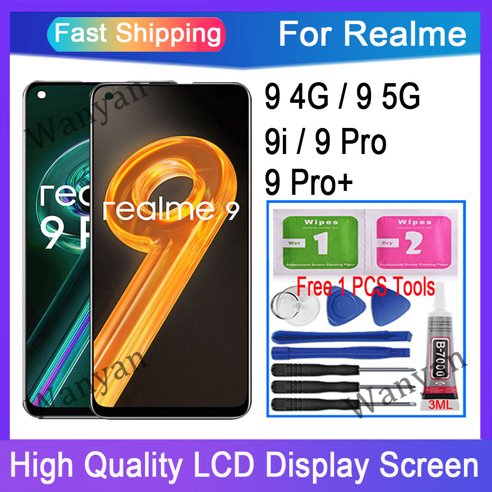 OEM For AMOLED Realme 9 4G 5G 9 Pro 5G 9i 9 Pro+ Plus 5G LCD Display ...