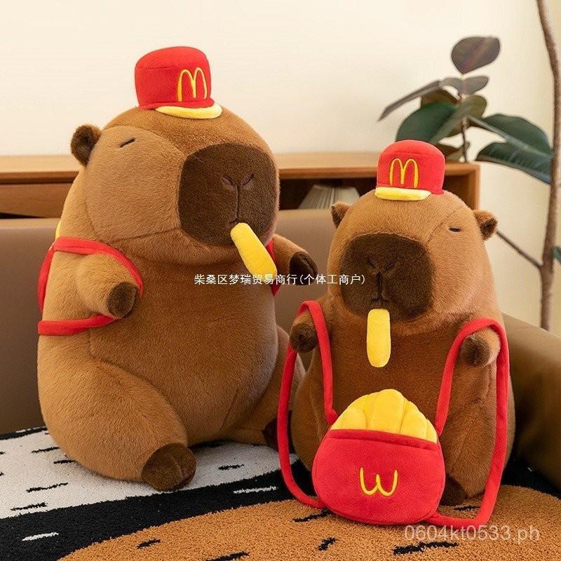 Plush Doll Backpack Children's Plush Toy with Hat Cap Doll Bala Gift ...