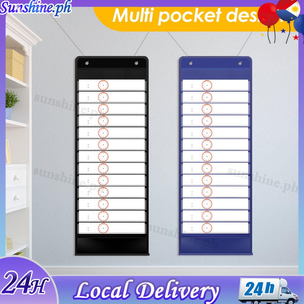 Daily Schedule Pocket Chart Scheduling Pocket Chart with 18 Reusable ...