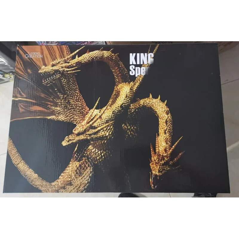 In Stock 3 Head Golden Dragon King Ghidorah BJD Joints Moveable PVC ...