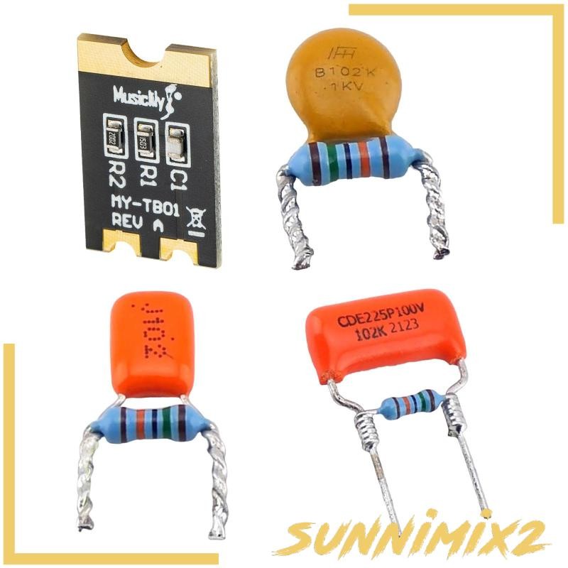 [Sunnimix2] Electric Guitar Treble Bleed Capacitor and Resistor Set for ...