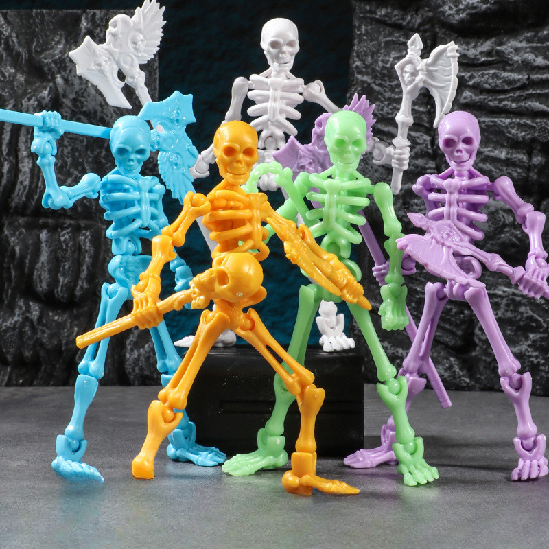 Multi Joint Mobility Bone Joint Puppet Little Skeleton Model Deformable ...