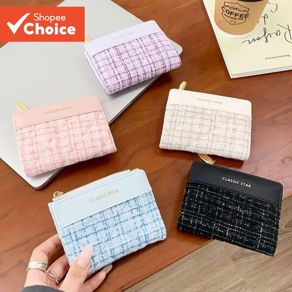 Vintage PU Mini Wallet Women Silver Coin Purse Ins Fashion Spacious ...