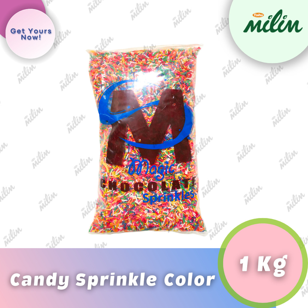 Edible Magic Candy Rainbow Sprinkles (1 kg) Cake Toppings / Cupcake ...