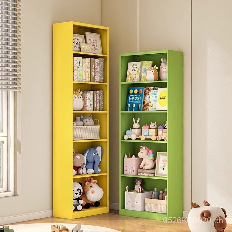 J&H Colorful Bedroom Children's Steel Multi-layer Bookshelf Simple Gap ...