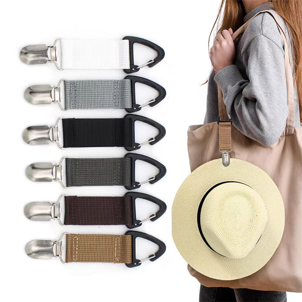 YOUJ Portable Multifunctional Straw Hat Bag Clip Travel Anti-lost ...