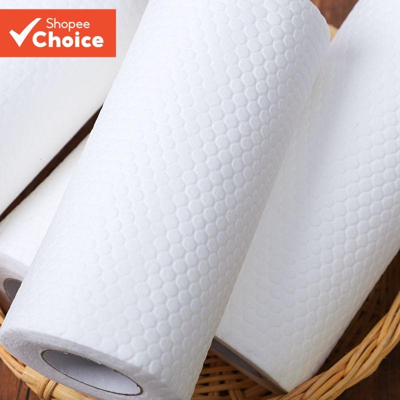 Lazy Rag Kitchen Disposable Rag Small Roll Thickened Dish Towel ...
