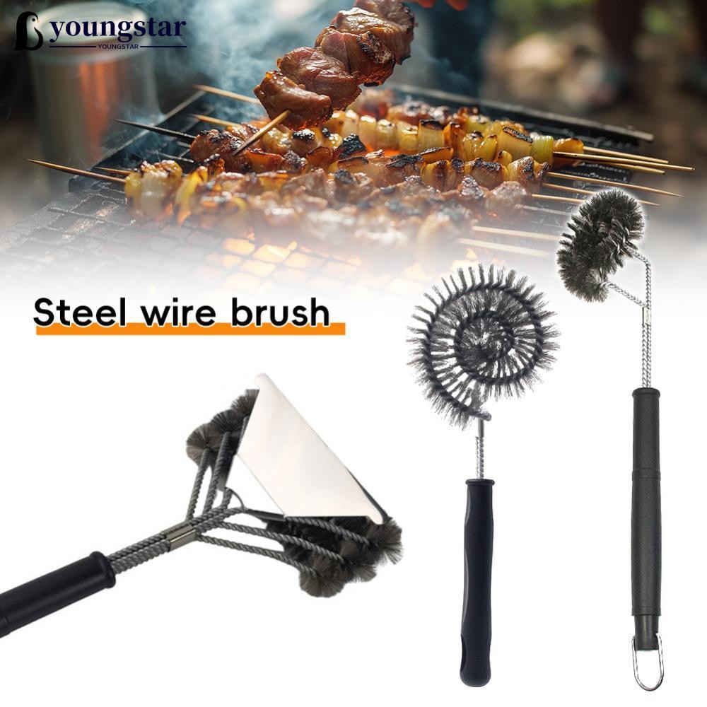 YOUNGSTAR Heavy-Duty Grill Scraper Brush Extra Long Handle Grill ...