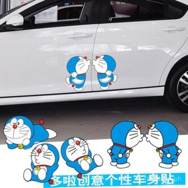 Dorah a Dream Car Stickers Modified Body Door Scratch Ding Dong Cat ...