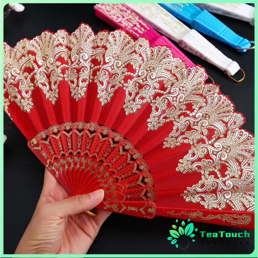 1Pc Dance Hand Held Fans Photo Props Wedding Party Decoration Chinese ...