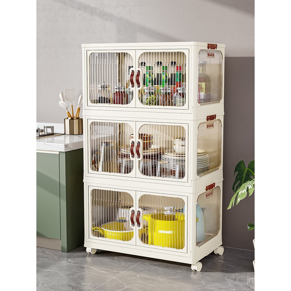 Kitchen Storage Rack Floor-Standing Multi-Layer Household Organizer ...