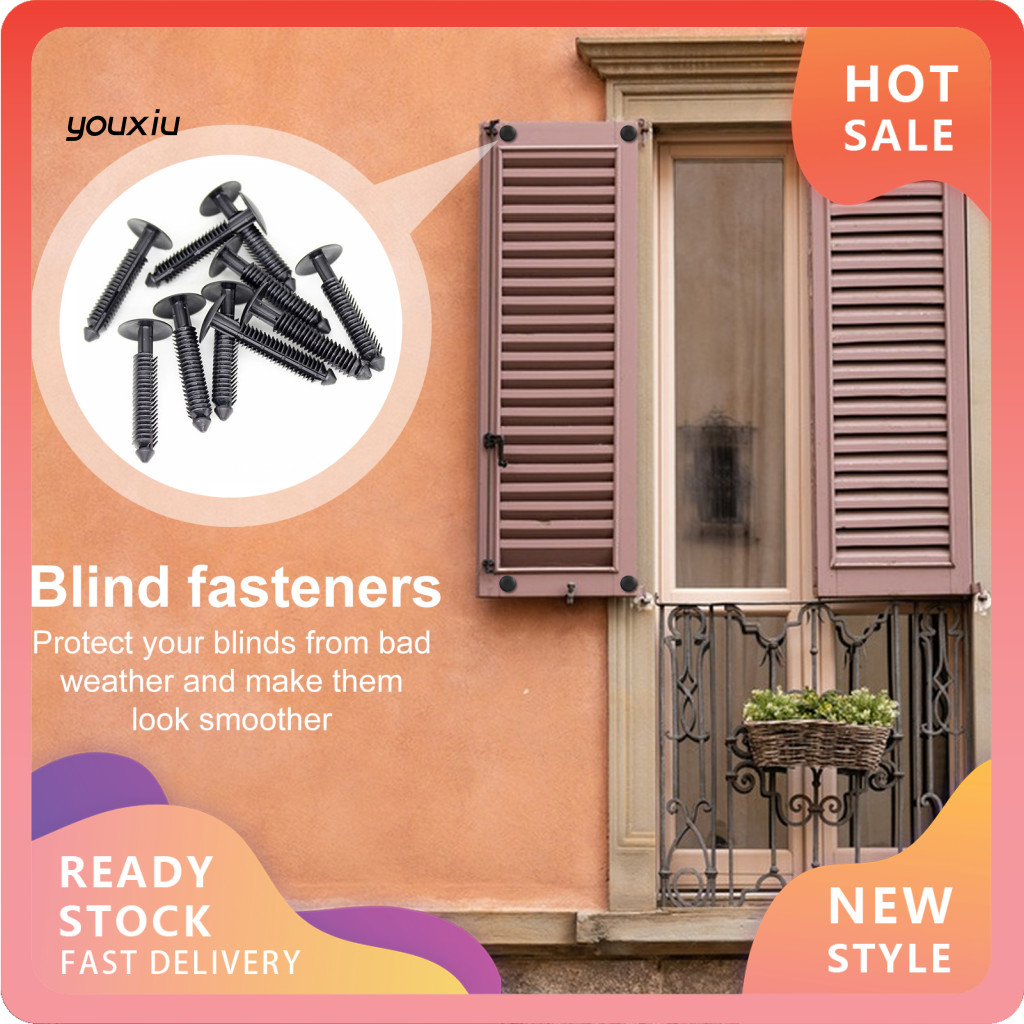 YX Black Vinyl Blind Fasteners Vinyl Shutter Screws Uv Resistant Vinyl ...