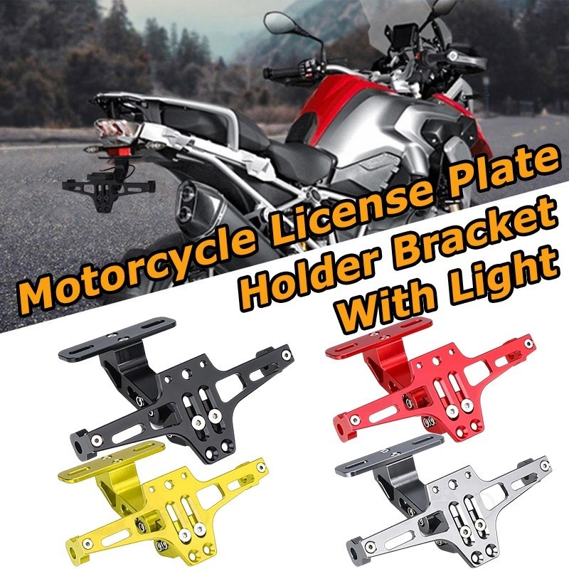 【COD】Universal Motorcycle Adjustable License Number Plate Holder ...