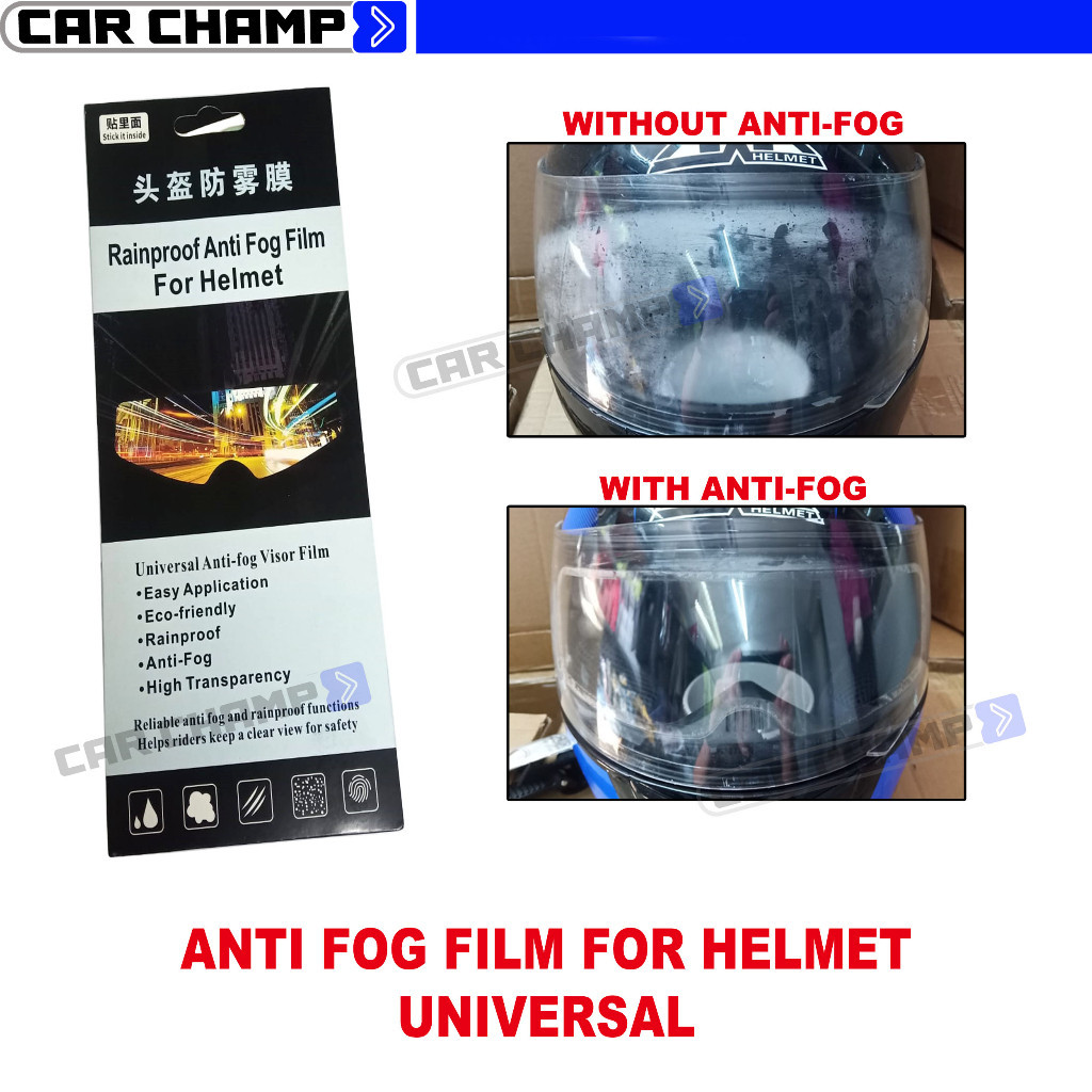 Universal Anti-Fog Patch Visor Film for Helmet, Rainproof High ...