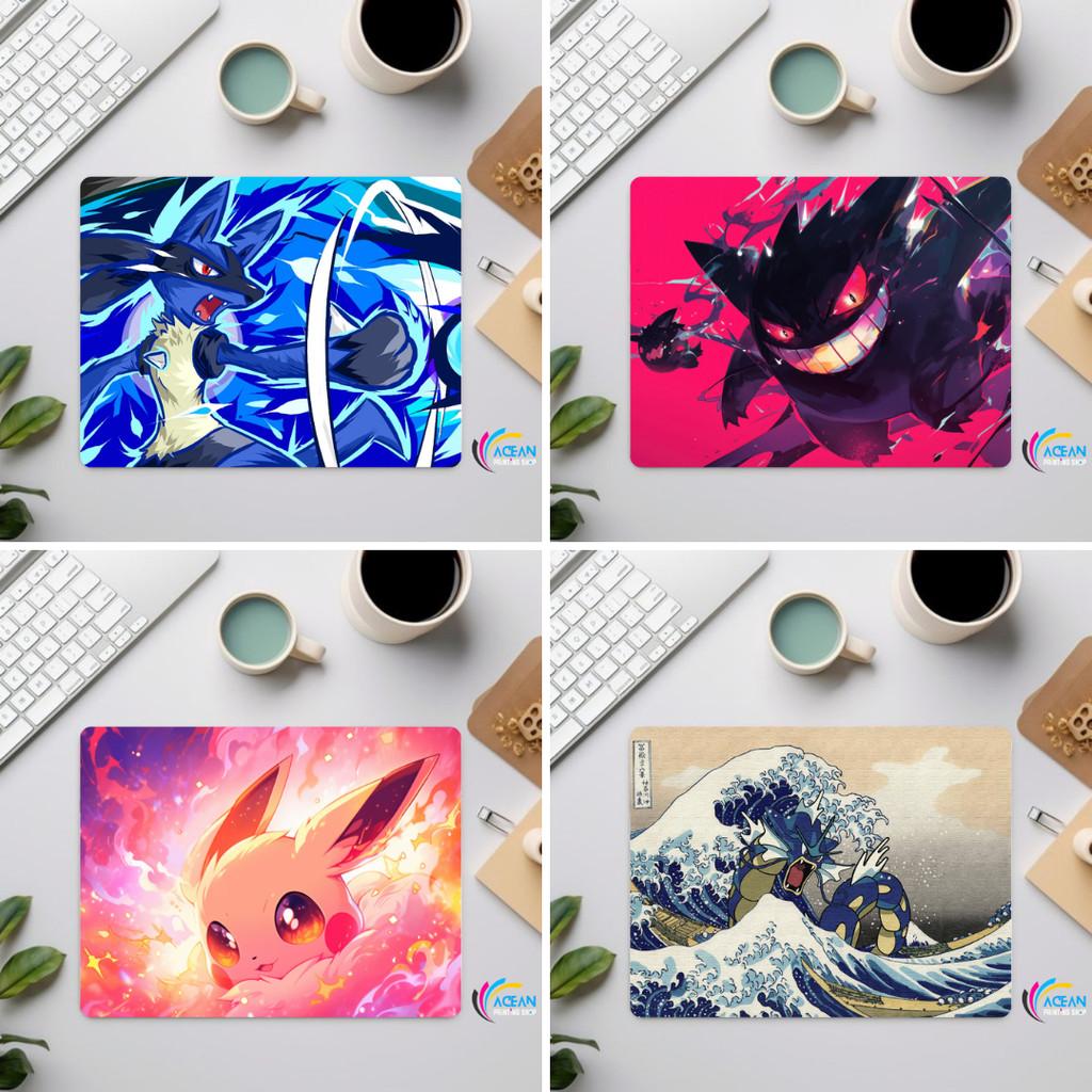Pokemon Mousepad - 18x22cm - 3mm Rubber | Gift Idea | Sublimation Print ...