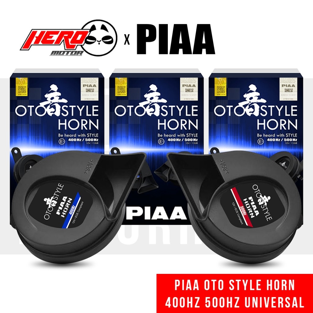PIAA Oto Style Horn 400hz / 500hz H0-14 Power Horn Universal 2pcs ...