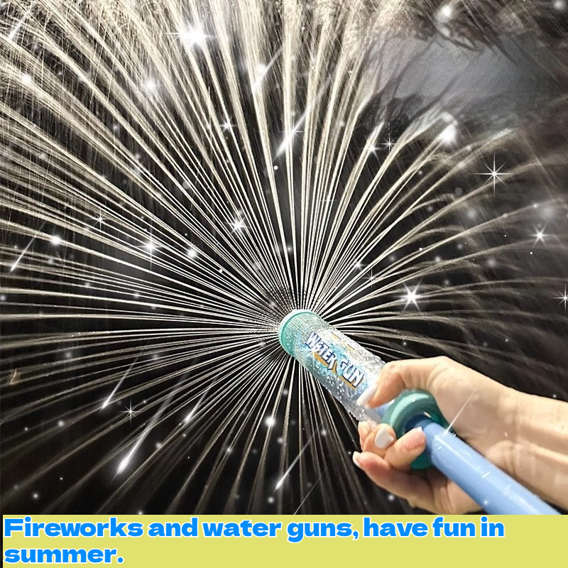 Large-capacity pull-out fireworks water gun scattering water cannon ...