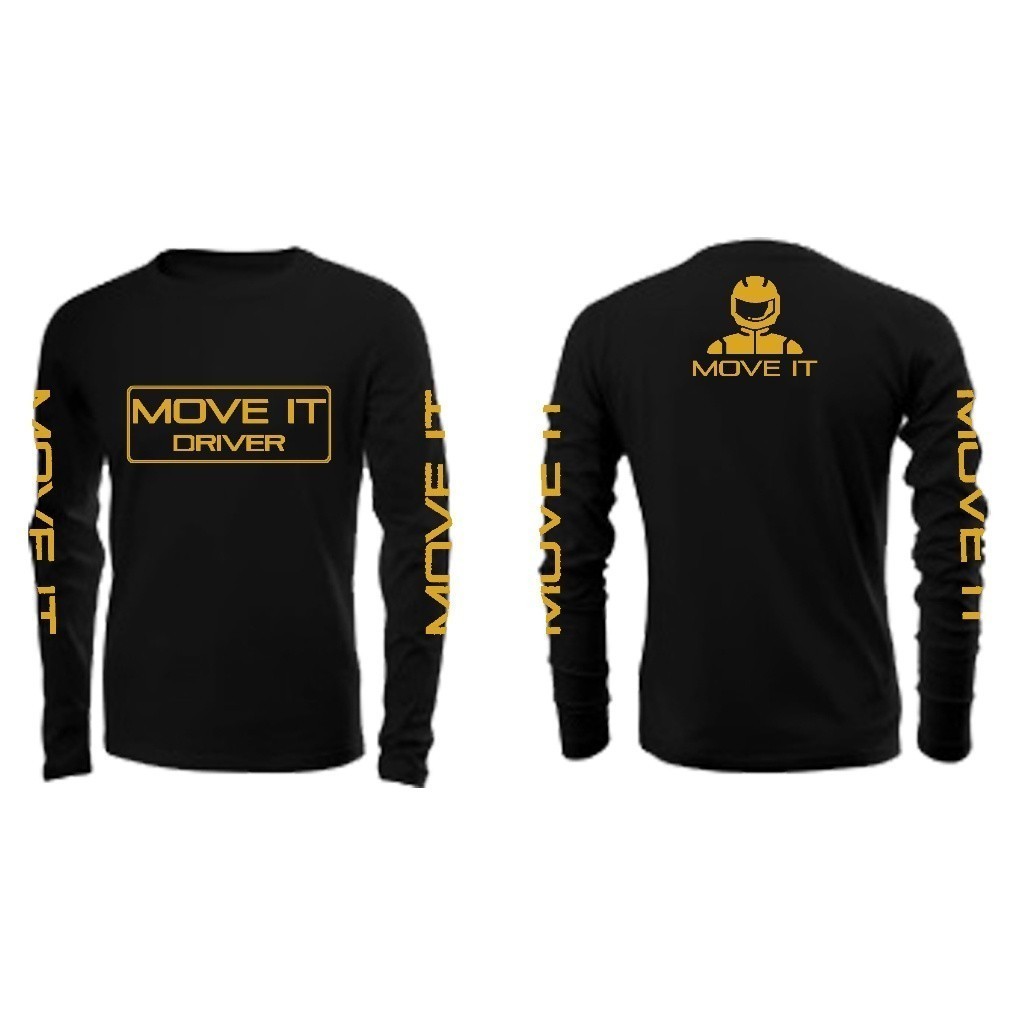 ♞Move It Motorcycle Rider Delivery Long Sleeve Drifit Uniform Shirt ...