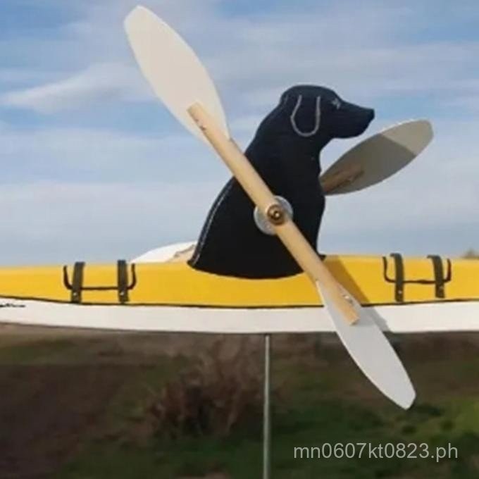 Cross-Border Labrador & Kayak Whirligig Labrador Retriever and Kayak ...