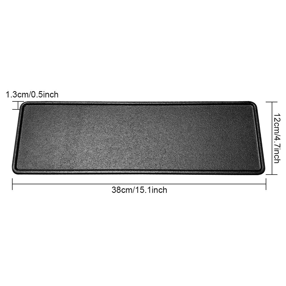 15.1 X 4.7in Cast Iron Griddle Pan for Stovetop Griddle Rectangular ...