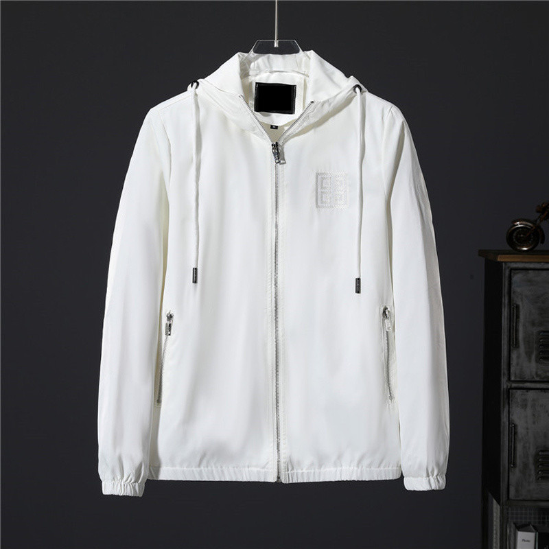 GIVENCHY7484 New Style Men's Hooded Men's Slim-fit Jacket Casual All ...