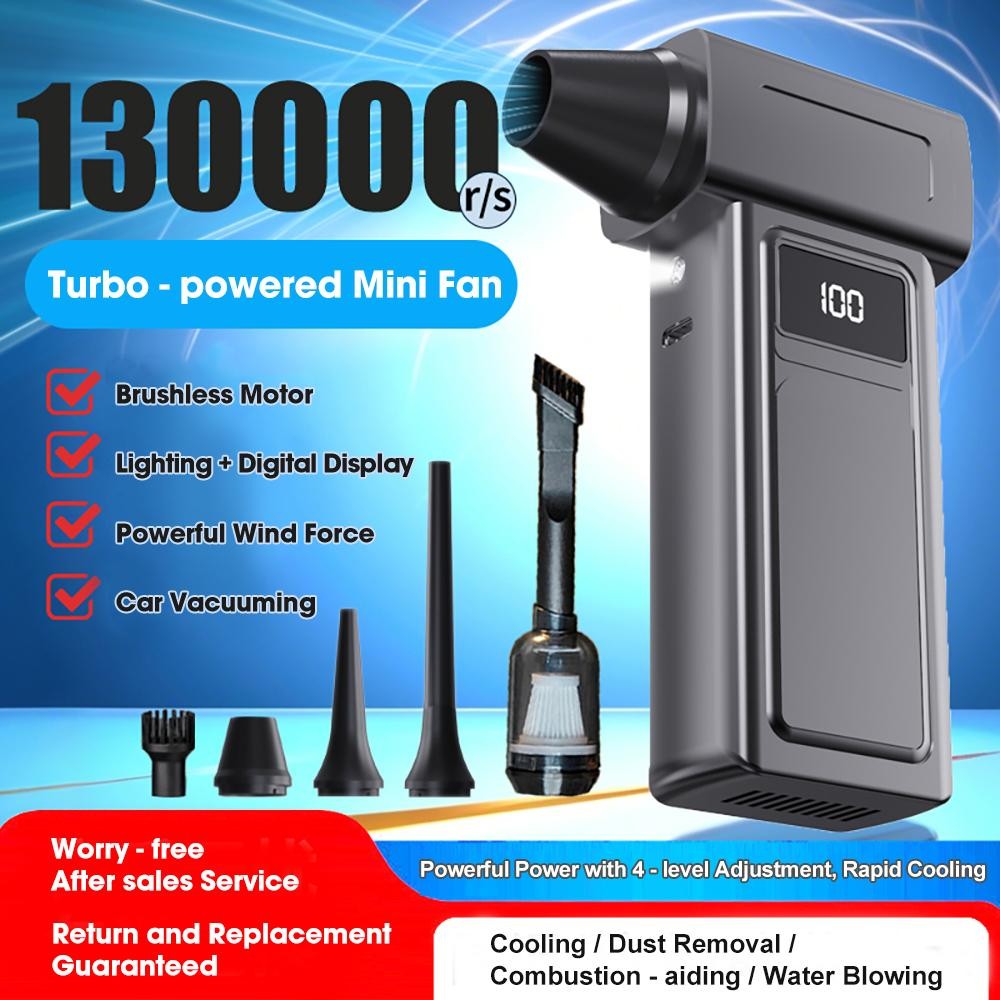 Mini Turbo Charged Fan 130000 RPM Turbo Blower Jet Fan Violent Turbo ...