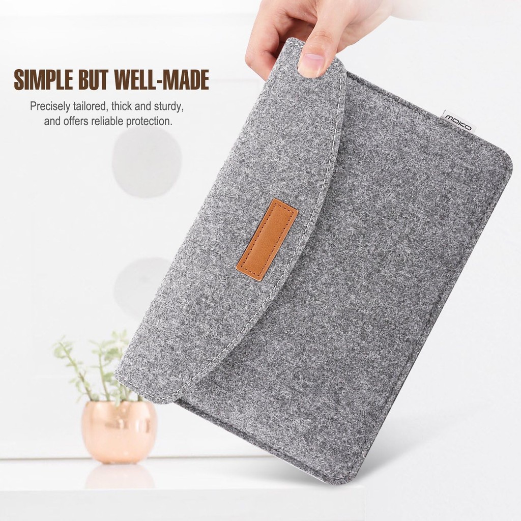 MoKo 9-11 Inch Felt Tablet Sleeve Bag Fits for iPad Air M2 11-inch/for ...