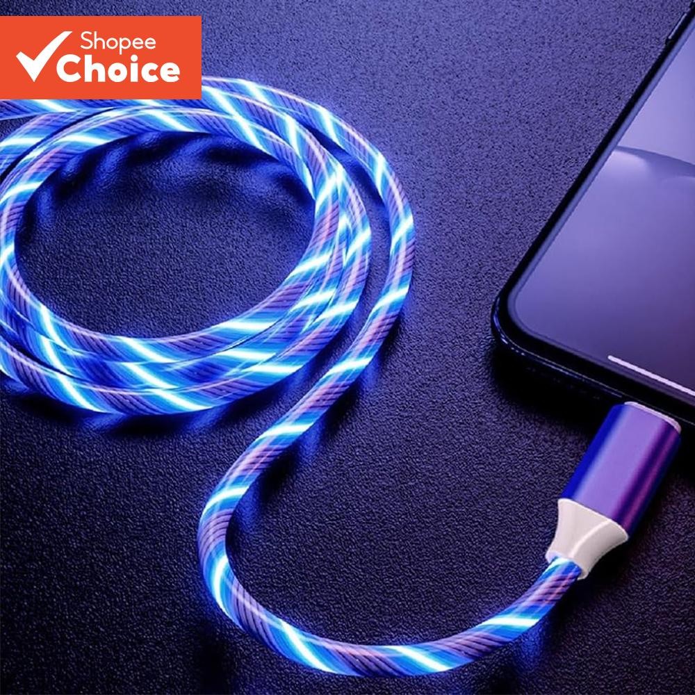 Micro USB Cable Charger, Led Light Up Glowing Micro USB Cord for ...