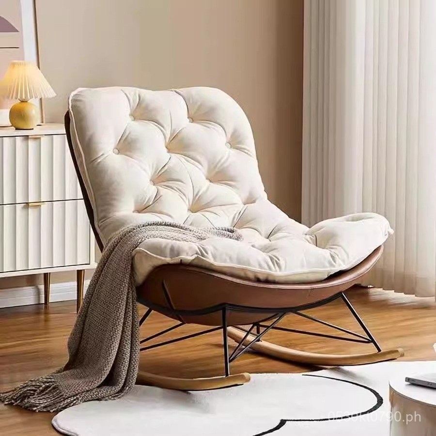 Chair Home♡Balcony Rocking Chair Single Lazy Luxury Sofa Adult Leisure ...