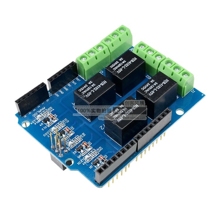 4 Channel 5v Relay Module Microcontroller Development Board Relay ...