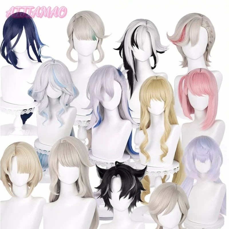 Fontaine Cosplay Wig Lynette Lyney Sigewinne Navia Freminet Arlecchino ...