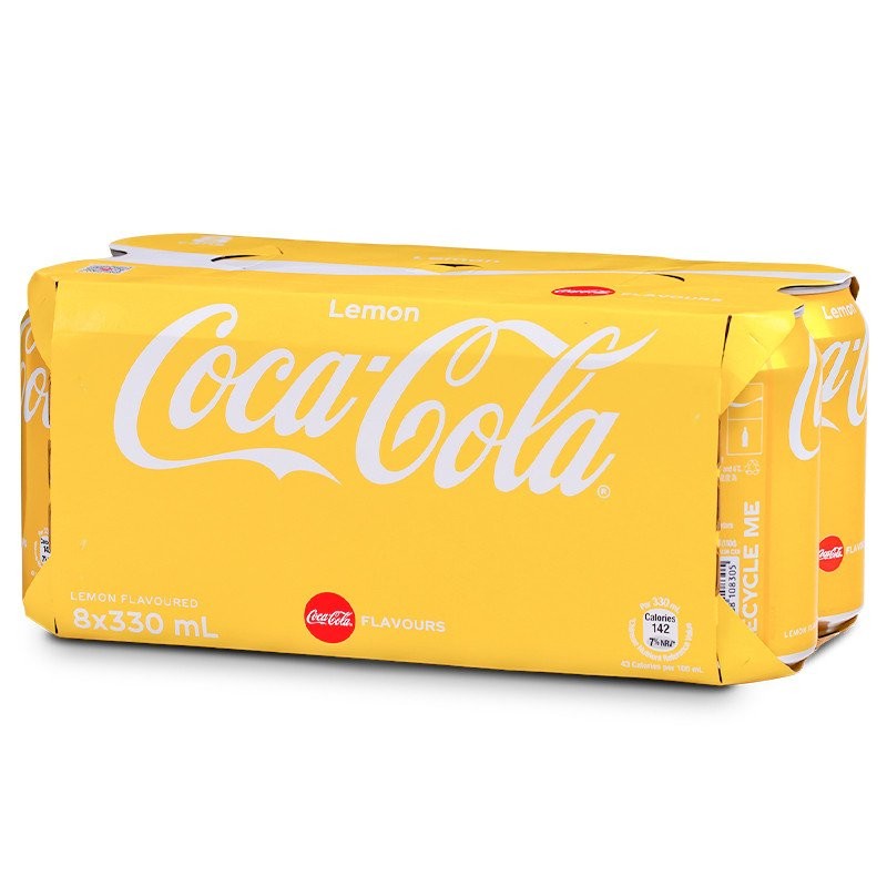 6Canned/Hong Kong Version Lemon Flavor Cola Imported Sugar-Free Yellow ...