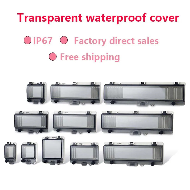 IP67 circuit breaker transparent waterproof window switch Transparent ...