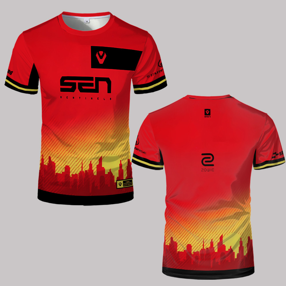 Sentinels Esports Club Uniforms SEN Pro Jersey Training Uniform Fans ...