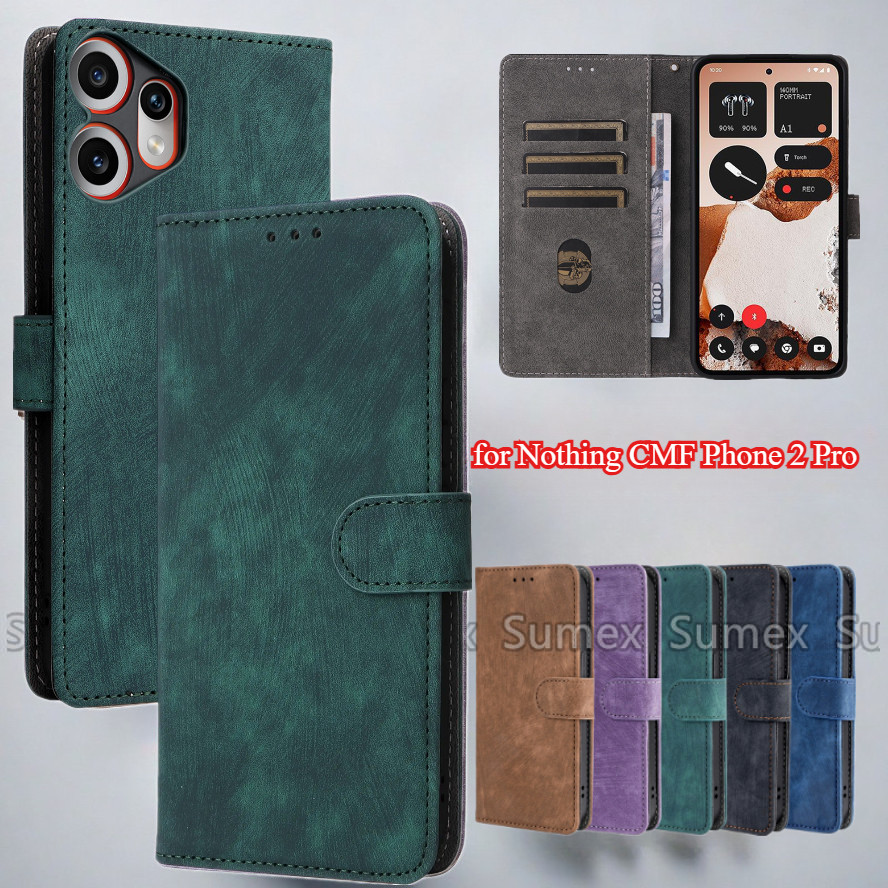 Leather Flip Cover for Nothing CMF Phone 2 Pro 5G 2025 Stand Holder ...