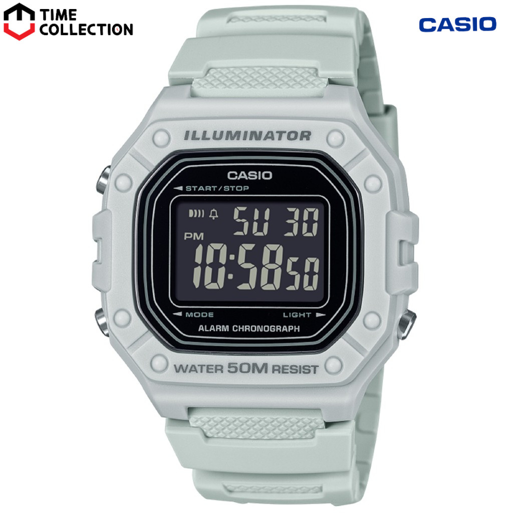 Casio W-218H-8B Digital Rubber Strap Watch For Men | Shopee Philippines