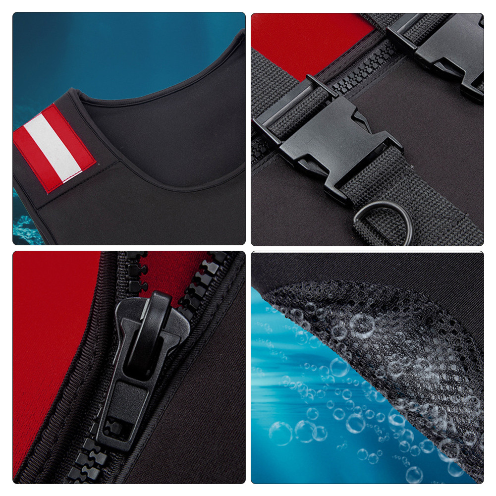 Adults Life Jacket with Reflective Strips Safety Vest Adjustable Swim ...