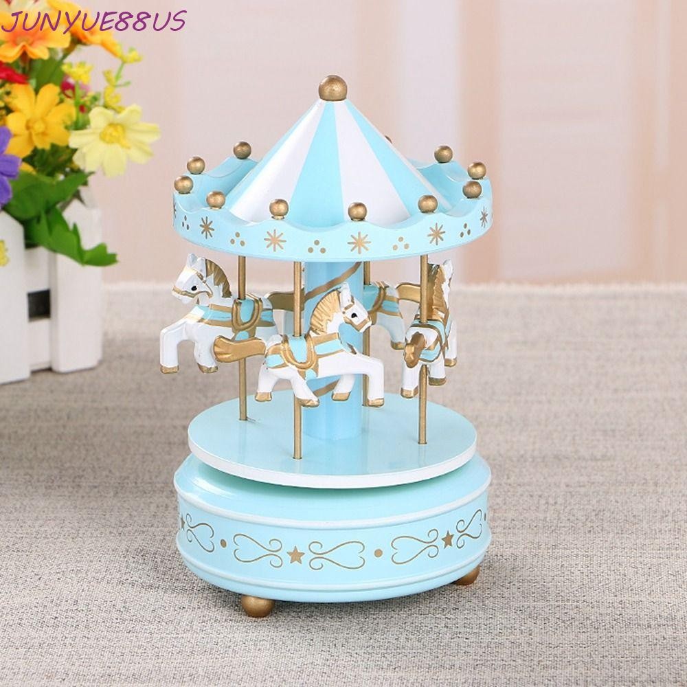 JUNYUE88US Carousel Music Box, Painted Exquisite Design Ferris Wheel ...