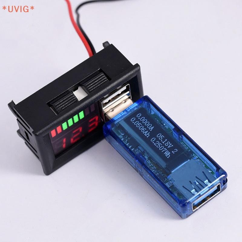UVIG Car12V Battery Voltage And Power Display Meter Digital Car Battery ...